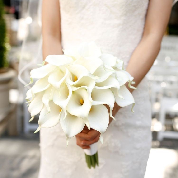 Jual Wedding Bouquet Artificial CALA LILY LATEX REALTOUCH Bunga ...