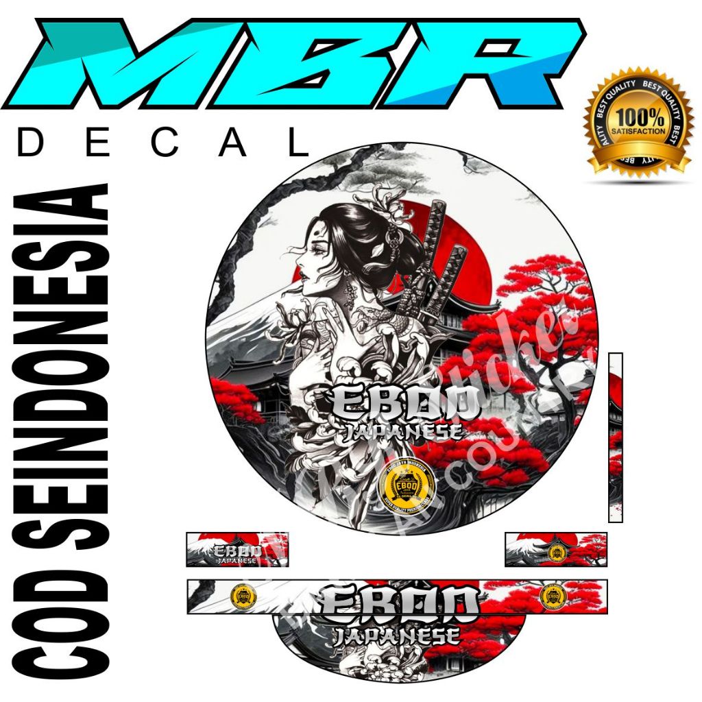 Jual STIKER TEBOK MURAI,DECAL TEBOK MURAI EBOD JAPANES REPLIKA,STIKER ...