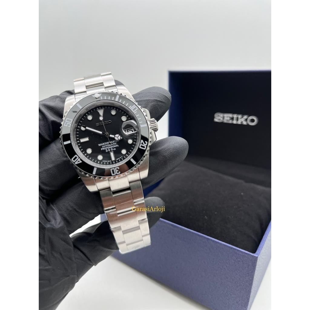 Jual Seiko Mod Submariner Black NH35 | Shopee Indonesia