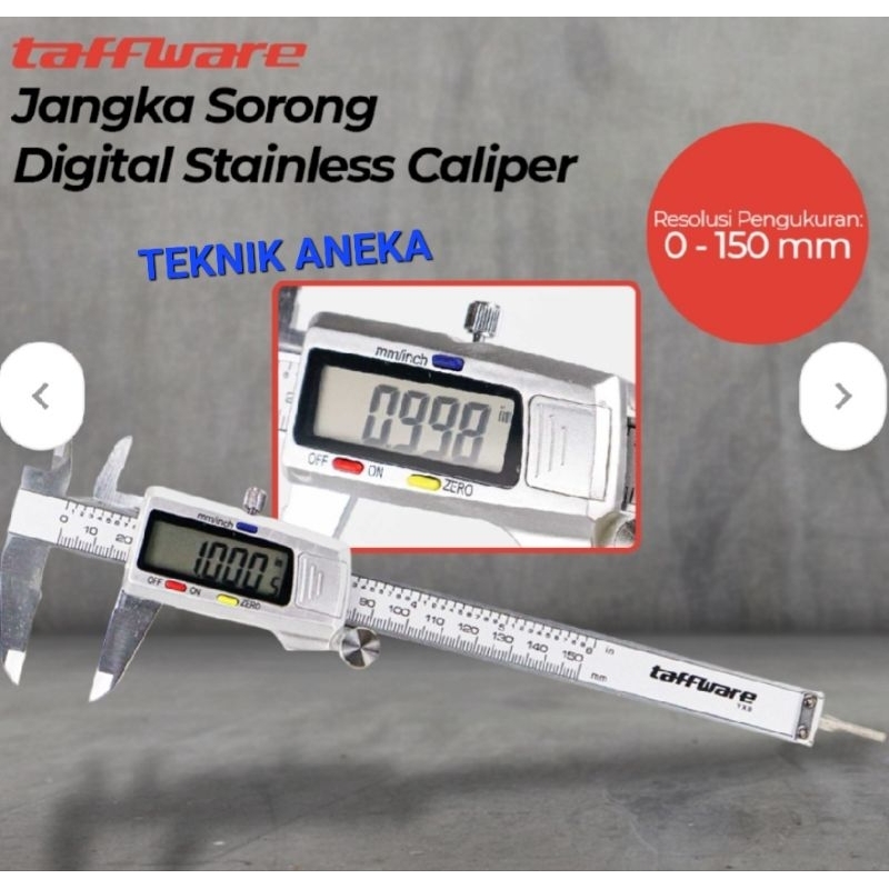 Jual JANGKA SORONG SIGMAT KALIPER VERNIER CALIPER 6 INCH STAINLESS STEEL | Shopee Indonesia