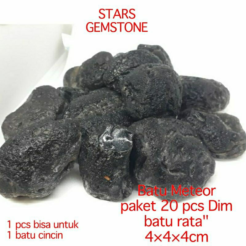 Jual BATU METEOR HARGA UNTUK 20 PCS NATURAL ALAM 100% | Shopee Indonesia