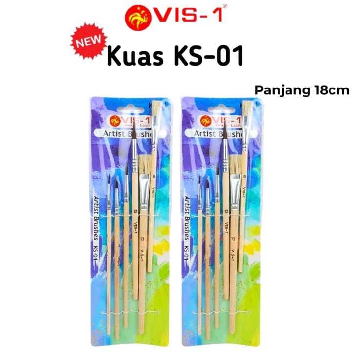 Jual Kuas Lukis Cat Air Set / Kuas Cat Akrilik ( Isi 6 Pcs ) | Shopee ...