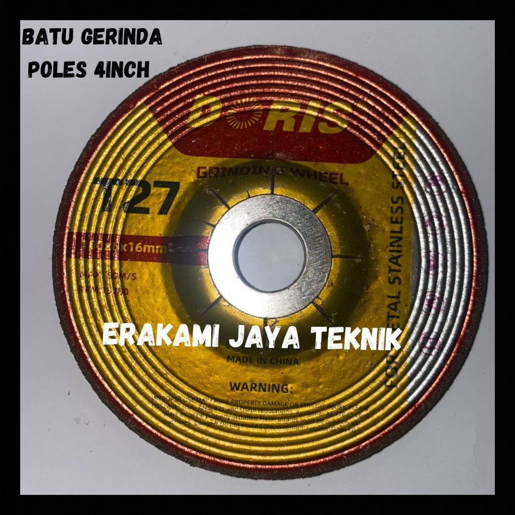 Jual BATU GERINDA POLES SELEP 4 INCH T27 DORIS MATA GERINDA SELEP POLES ...