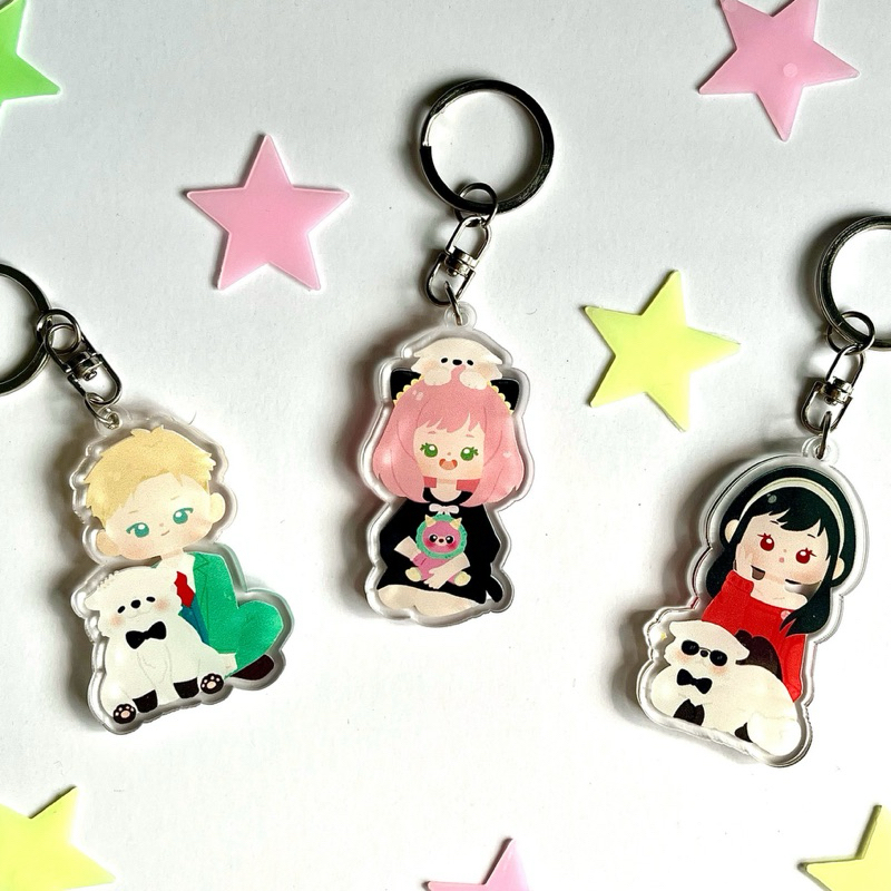 Jual Spy x Family Inspired Keychain Anya Loid Yor Forger Gantungan ...