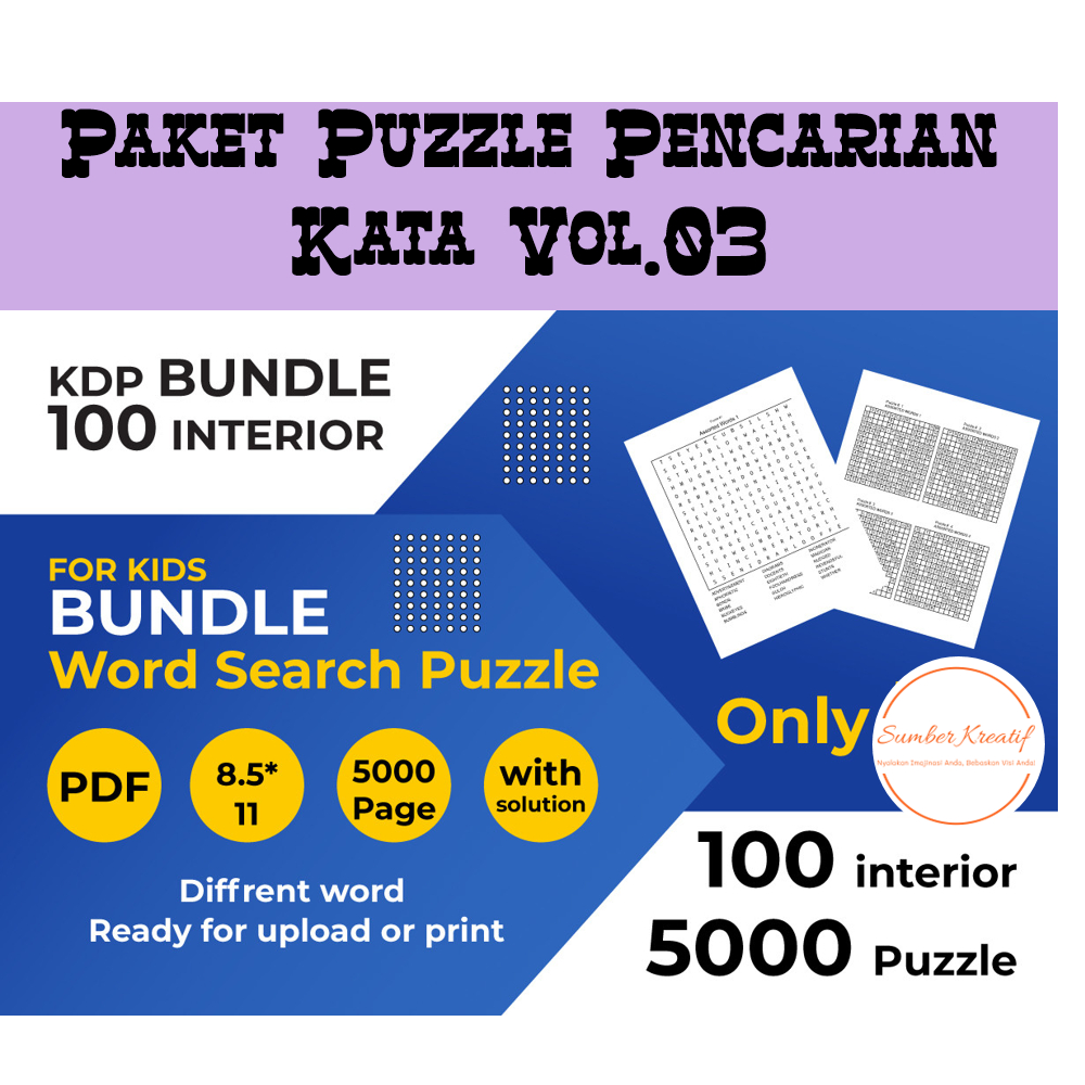 Jual Paket Puzzle Pencarian Kata Vol.03 | Shopee Indonesia