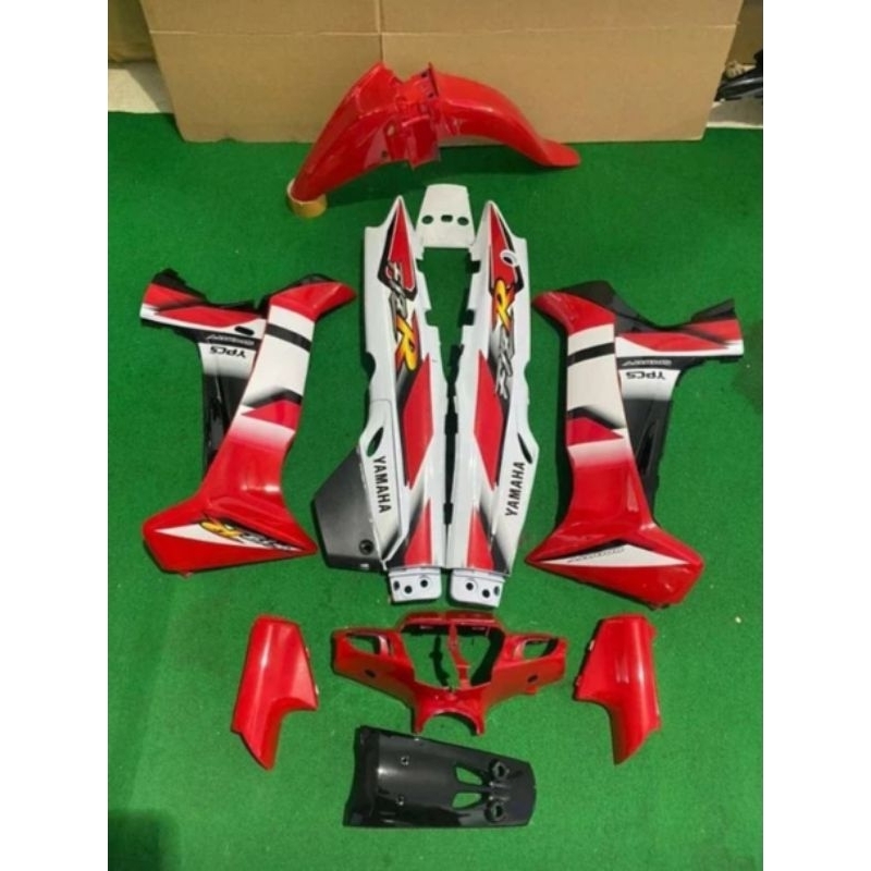 Jual Cover Body Fullset Yamaha FizR F1zR Fizr Ardath Merah Putih Cover ...