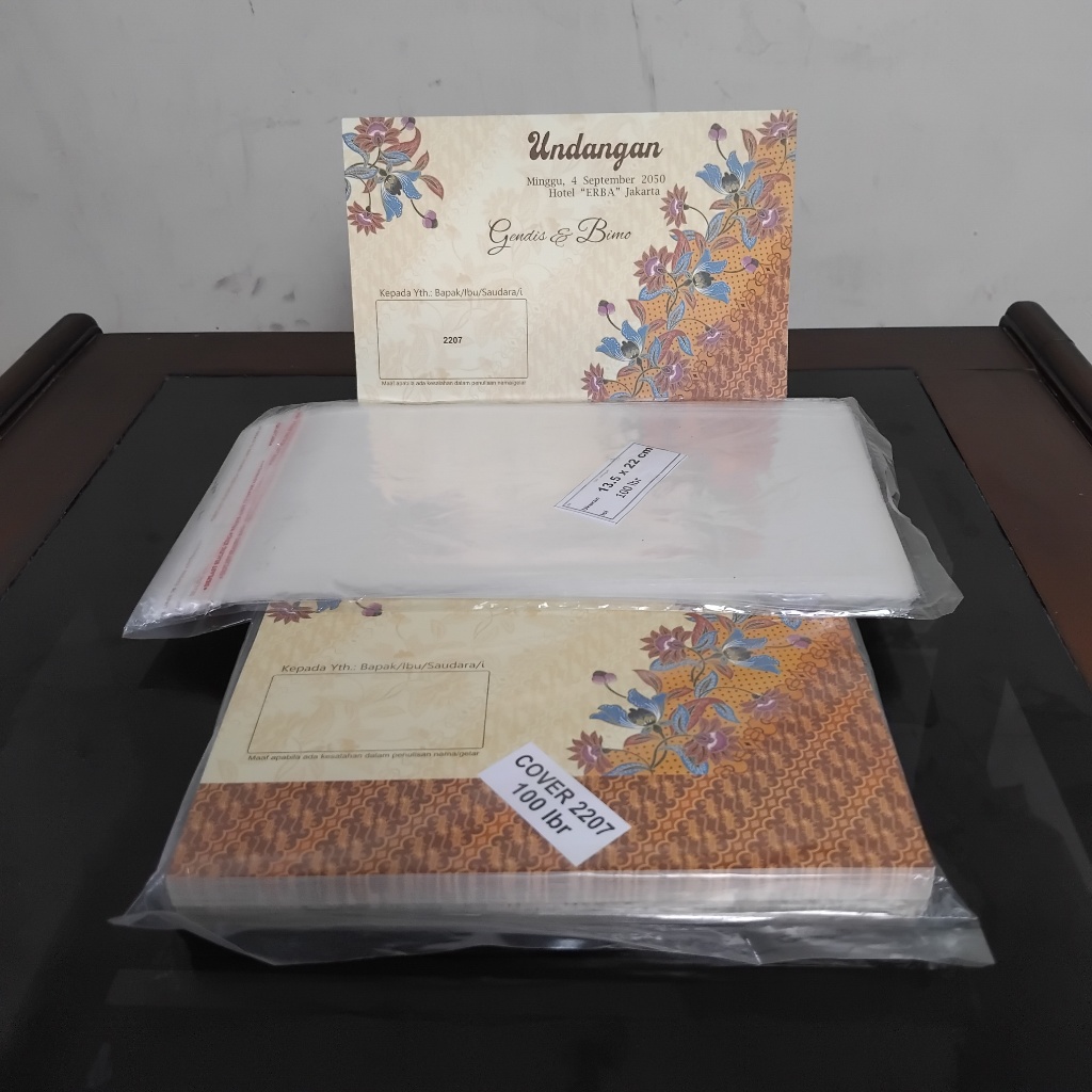 Jual UNDANGAN ERBA 2207 KOSONGAN TERMASUK OPP PLASTIK ISI 100 | Shopee ...