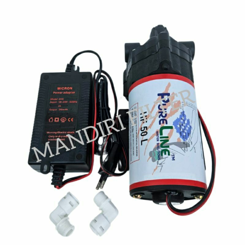Jual Pompa Booster RO HF 50 L (24V - 3A) Pompa Pureline 400 Gpd / 500 ...