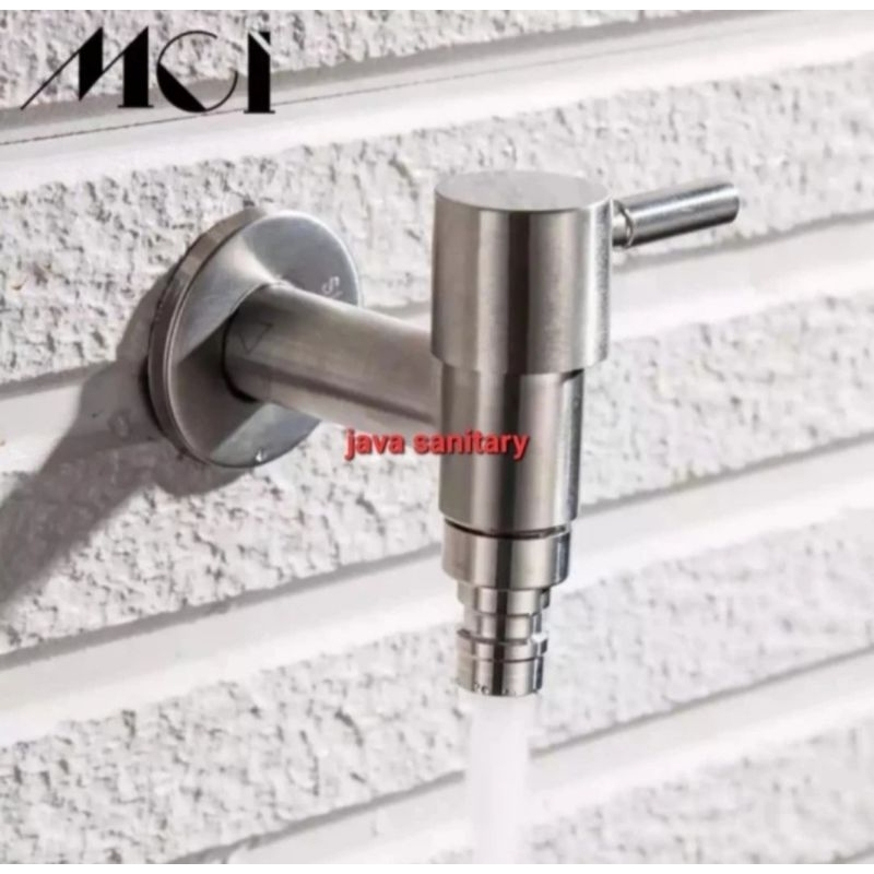 Jual Kran Tembok Taman Stainless SUS 304 Kran Slang Mesin Cuci/Kran ...