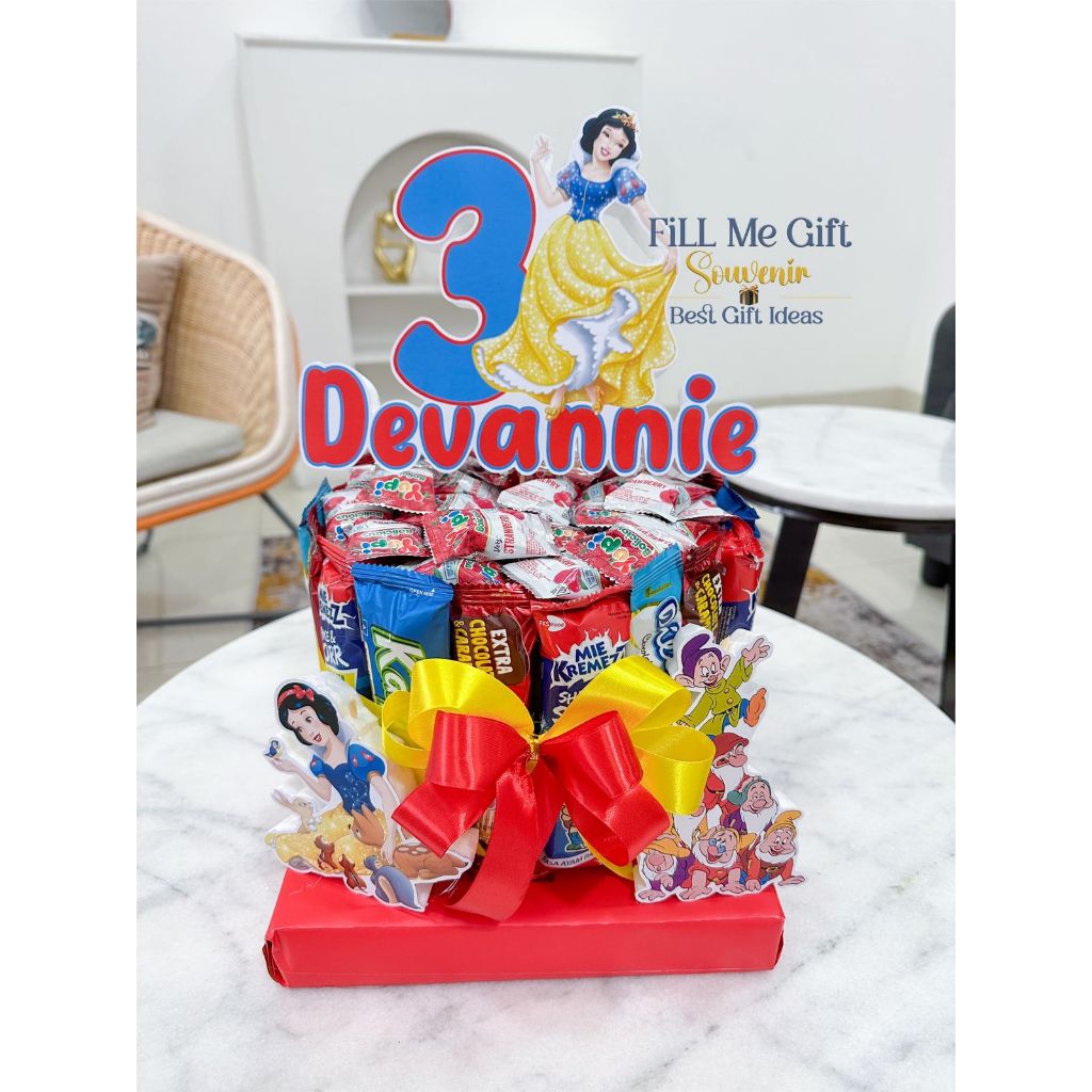 Jual BJ - Snack Tart Ulang Tahun / Birthday Gift Snack Tower Snow White ...