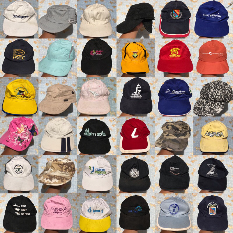 Jual Topi second branded original thrift murah meriah / topi second ...