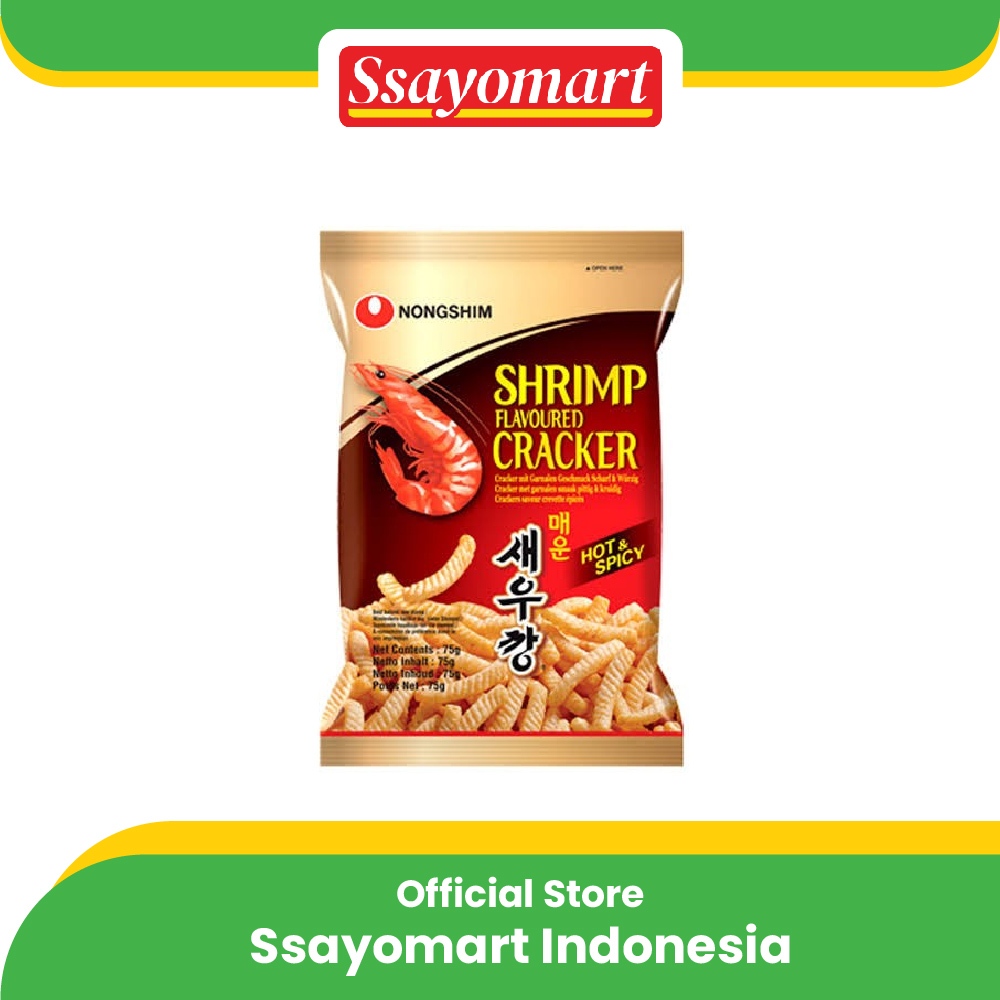 Jual Nongshim Shrimp Cracker Hot & Spicy 75g - Snack Rasa Udang Pedas ...