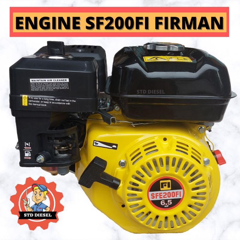 Jual GASOLINE ENGINE SF200FI MERK FIRMAN MESIN BENSIN GX200 FIRMAN ...
