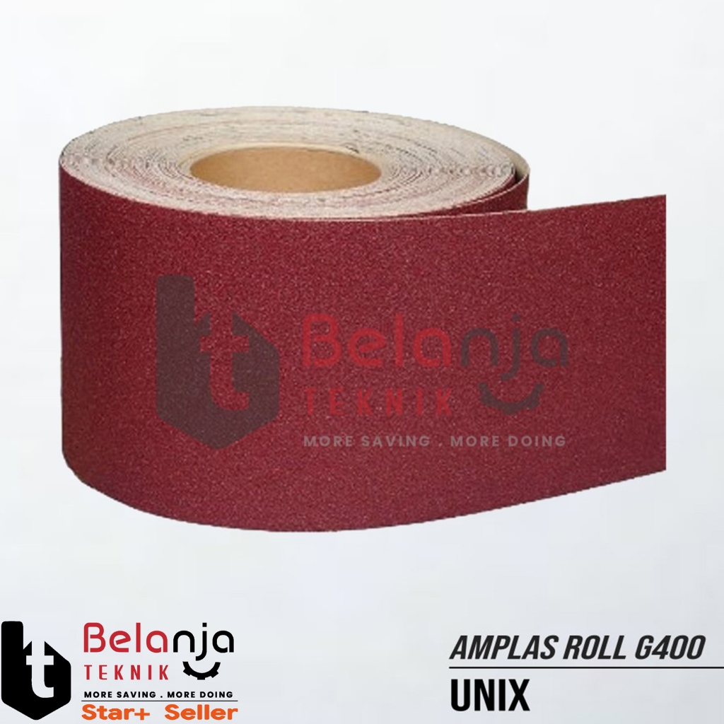 Jual UNIX Amplas Roll Kain Meteran Kayu Besi Grit 400 Amplas Bangunan ...
