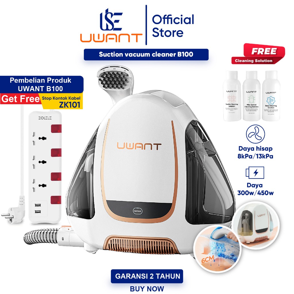Jual UWANT B100 Suction Vacuum Cleaner Penyedot Debu 12Kpa Mesin ...