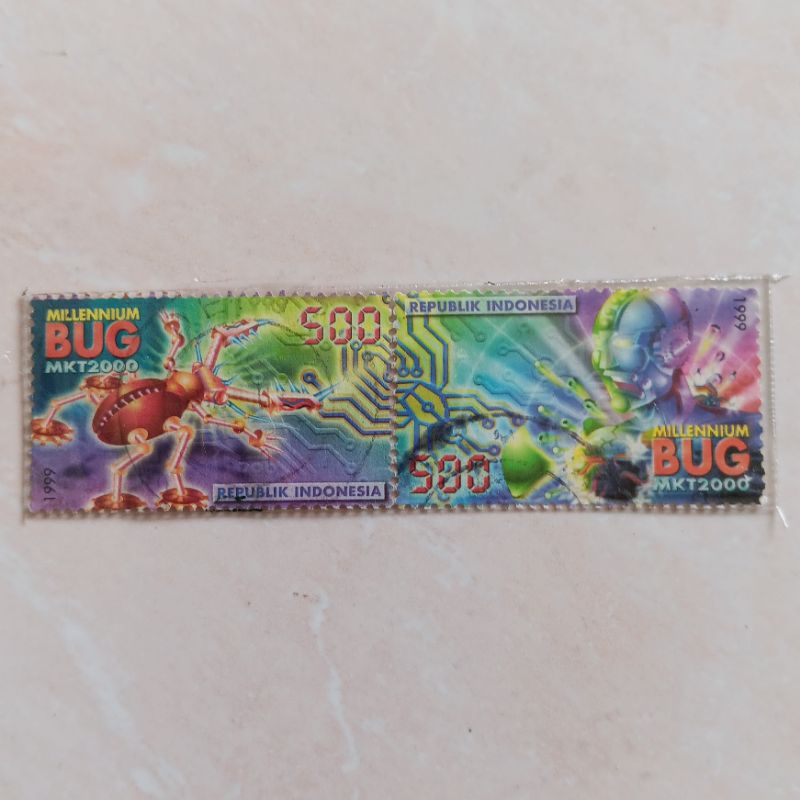Jual (AB) Perangko Indonesia 1999 Masalah Komputer Tahun 2000 ...