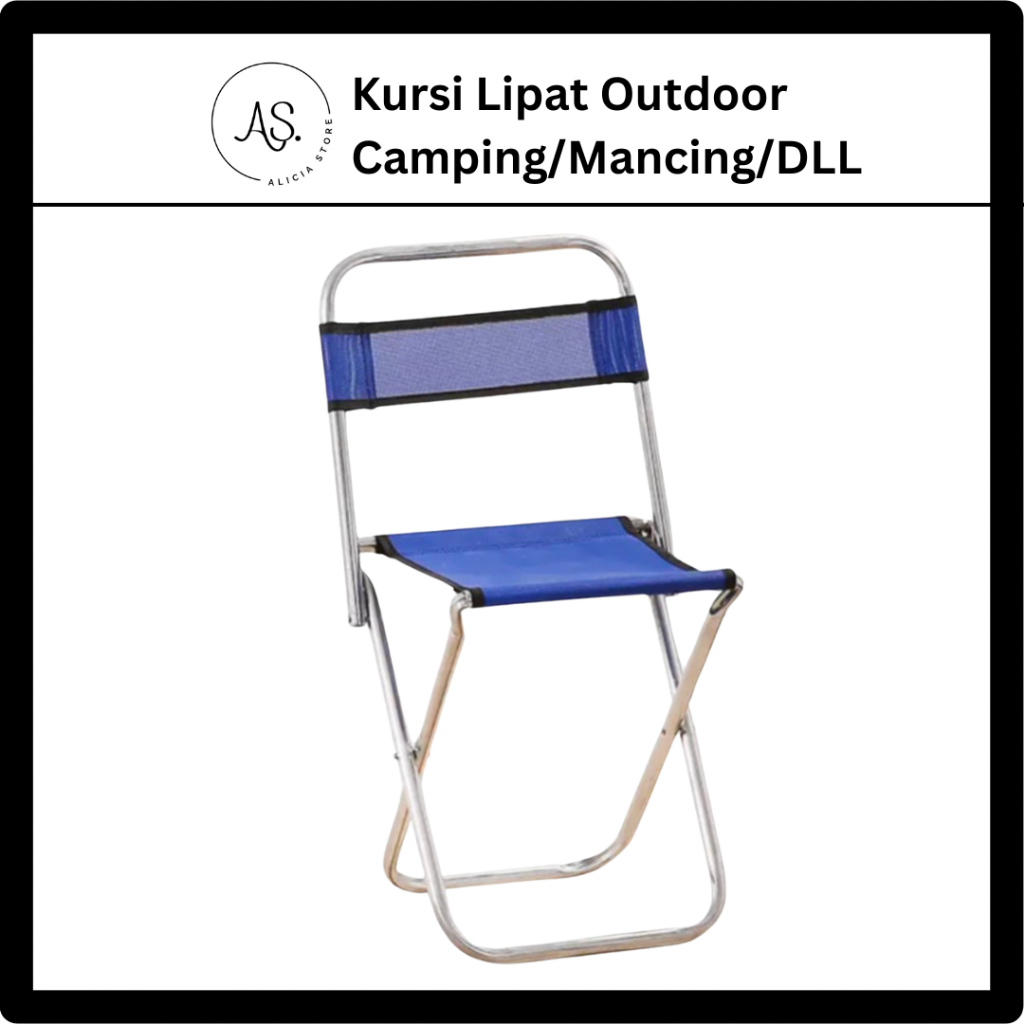 Jual AS Kursi Lipat Portable Kursi Outdoor Kursi Mancing Camping ...
