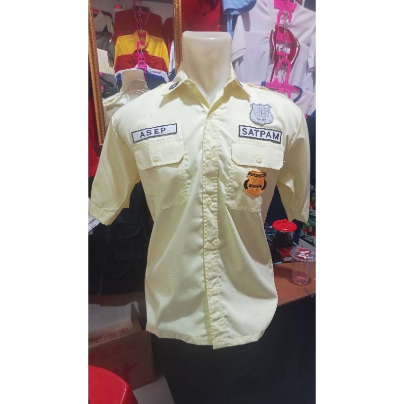 Jual SERAGAM SATPAM TERBARU(CREAM) | Shopee Indonesia
