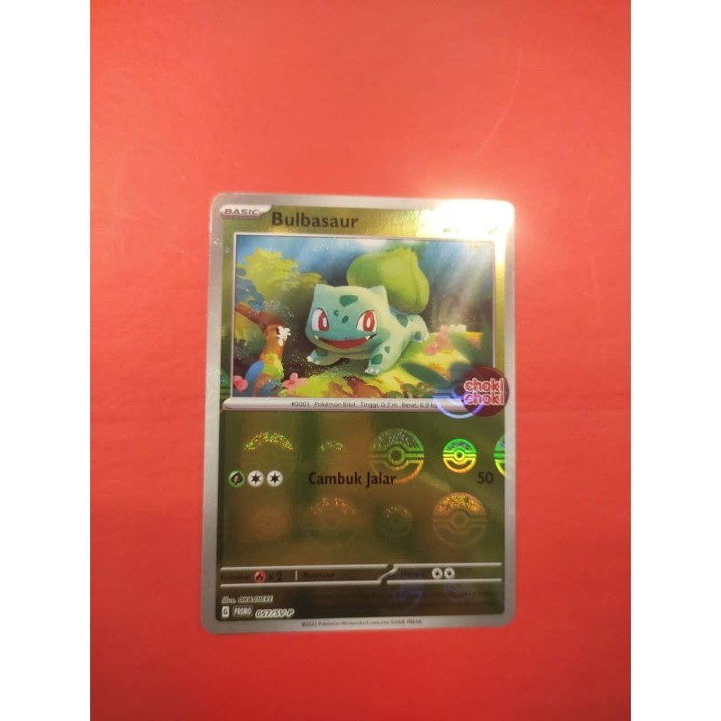 Jual Kartu Pokemon Bulbasaur Edisi Choki-choki | Shopee Indonesia