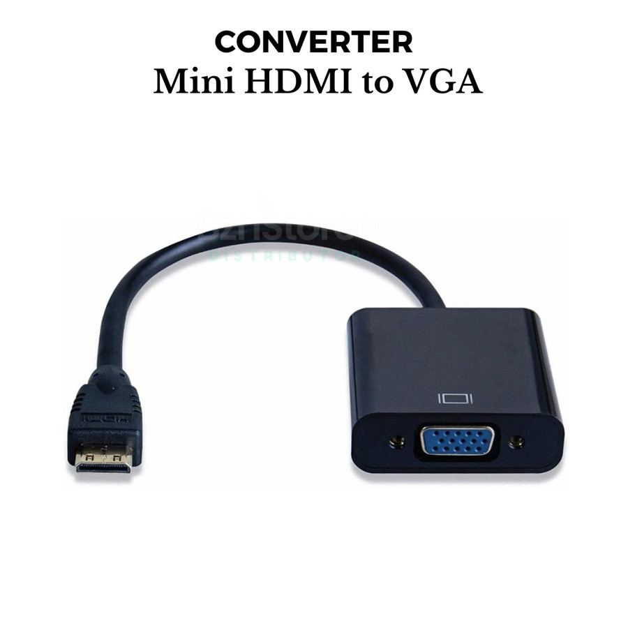 Jual converter Mini Hdmi To Vga / mini hdmi to vga/ mini hdmi vga ...