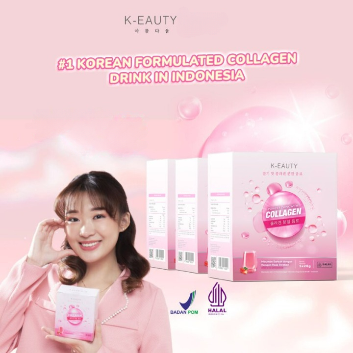 Jual KEAUTY COLLAGEN POWDER DRINK 5 SACHETS x 20 GR | Shopee Indonesia