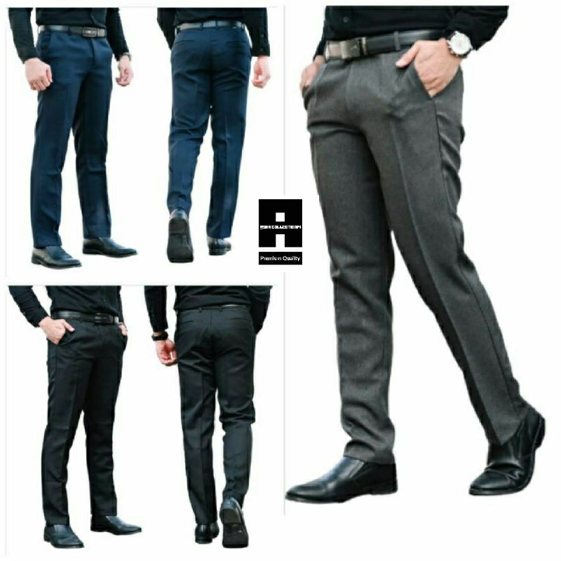 Jual Celana Formal Kantor Kerja Pria Bahan Slim fit Size 27-38 | Shopee Indonesia