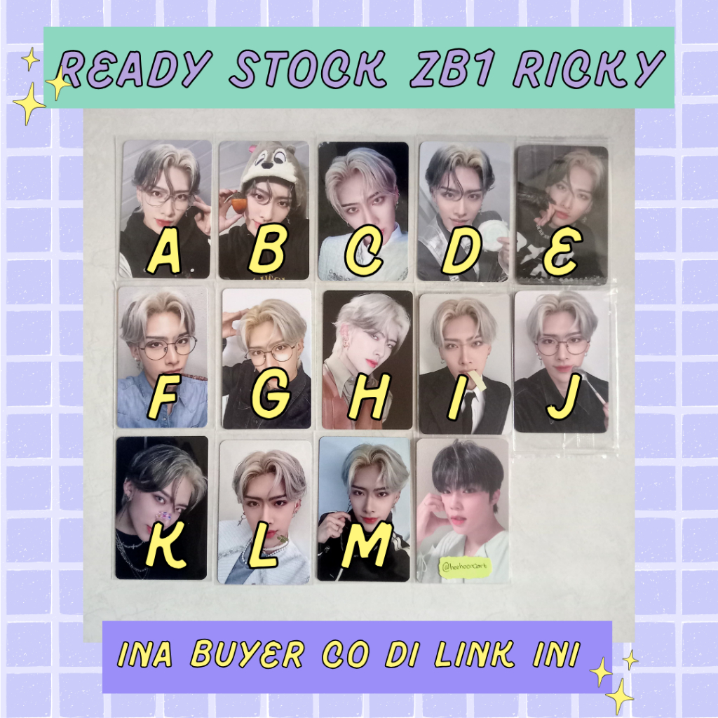 Jual (READY STOCK) PHOTOCARD PC POB LD ZEROBASEONE ZB1 RICKY (BACA ...