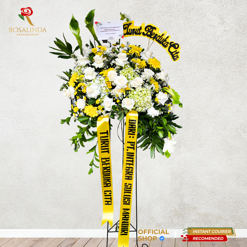 Jual Karangan Bunga segar \\ Standing Flower \\ Turut Berduka Cita ...