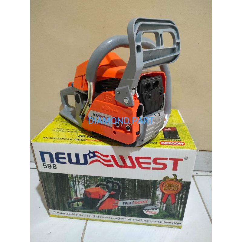 Jual Mesin Senso Chainsaw New West 598 Bar Laser Baja 22inchi | Shopee ...