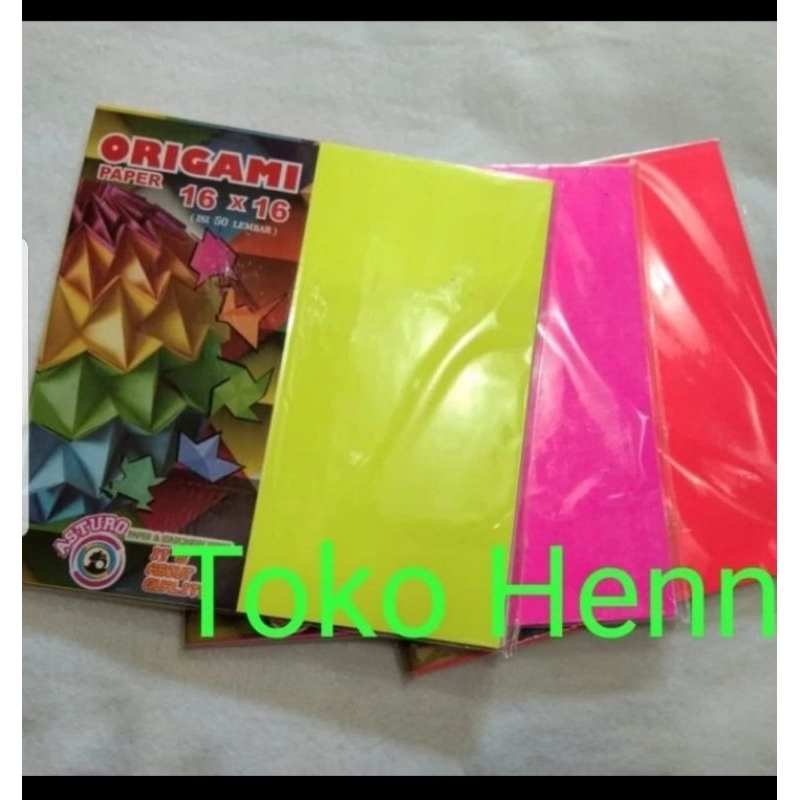 Jual KERTAS ORIGAMI ASTURO 16X16 isi 50 lembar | Shopee Indonesia