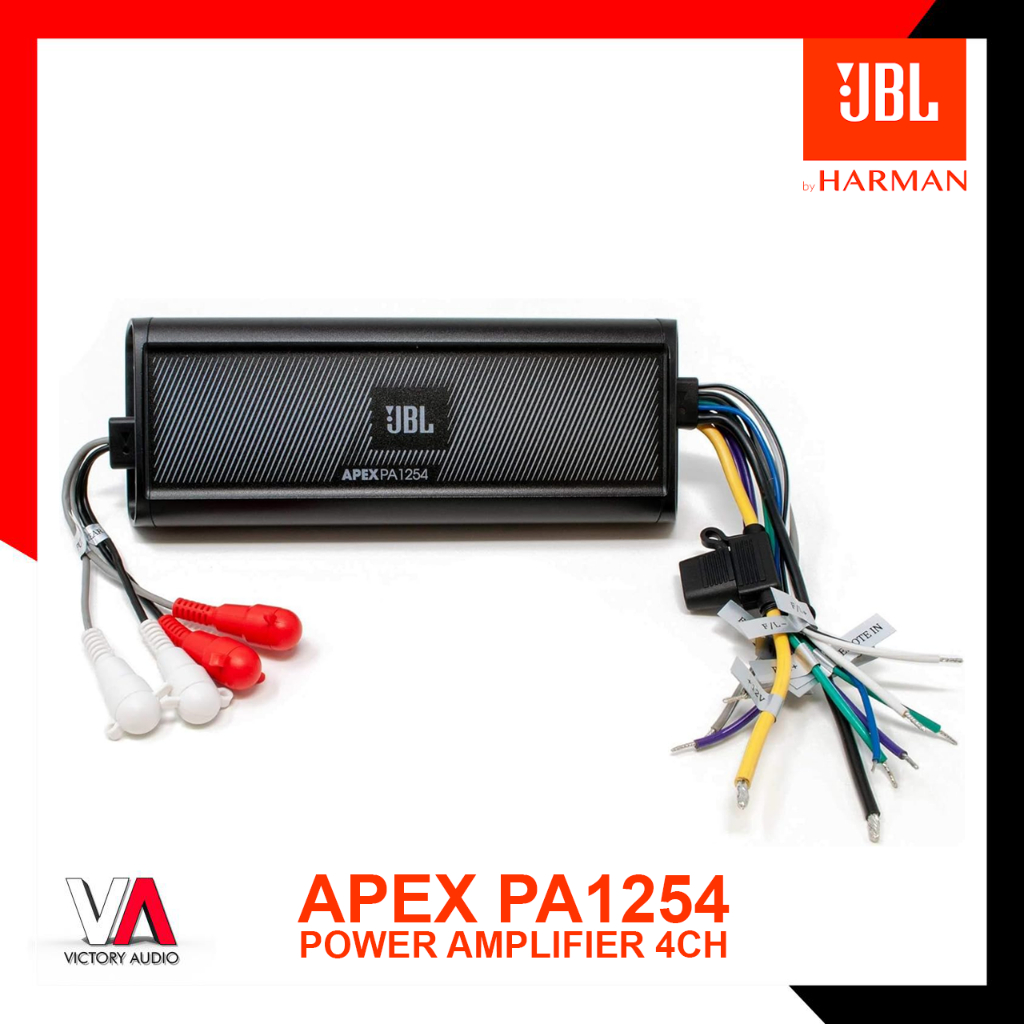 Jual Power Amplifier 4 Channel Audio Mobil JBL APEX PA1254 4CH 4Ohm ...