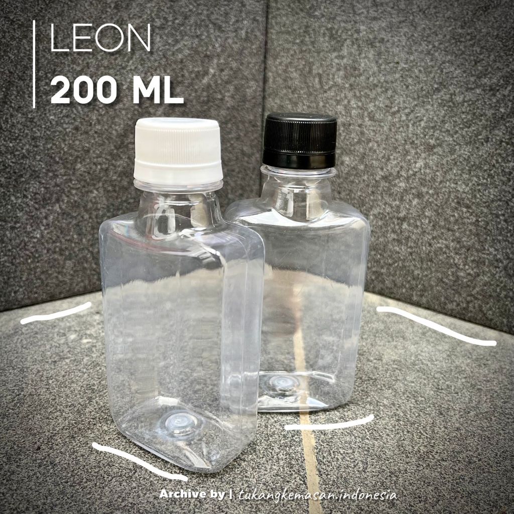 Jual (20 pcs) Botol Leon 200ml / Botol Plastik Gepeng / Botol Madu ...