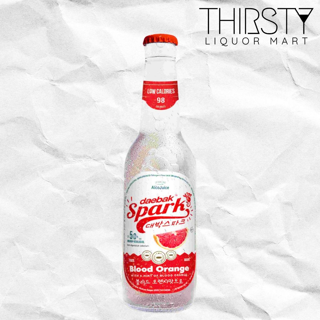 Jual Daebak Spark Blood Orange Sparkling Alco Juice 330ml | Shopee ...