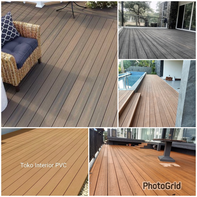 Jual Lantai Decking WPC Outdoor Lantai Decking Garansi 5 tahun | Shopee ...