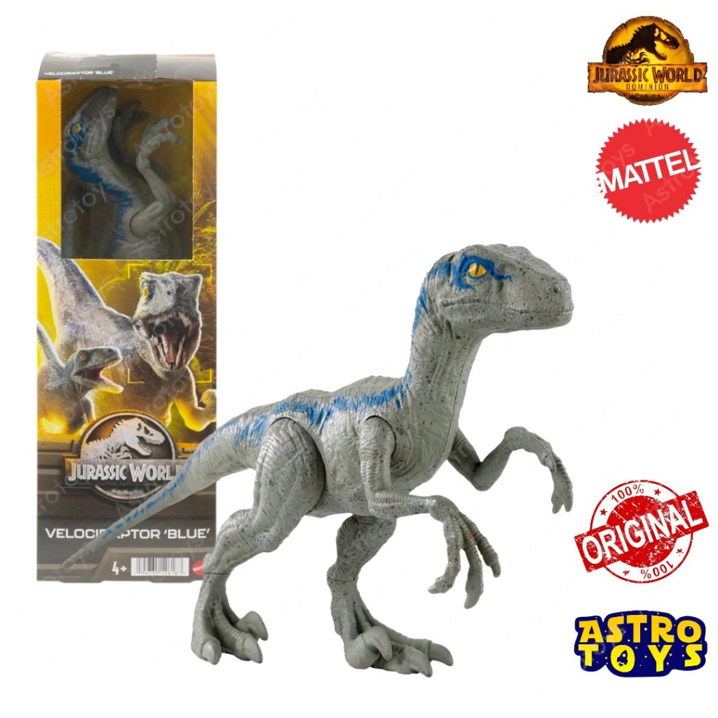 Jual Mattel Jurassic World Dominion Velociraptor Blue - Mainan Anak ...