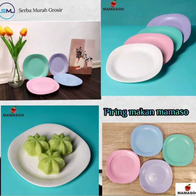 Jual Piring Saji/Piring Makan/Tempat Nasi/Piring Mamasoo | Shopee Indonesia