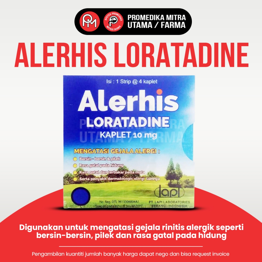 Jual Alerhis Tablet / Strip 4 tablet / Mengatasi Alergi, Bersin-bersin ...