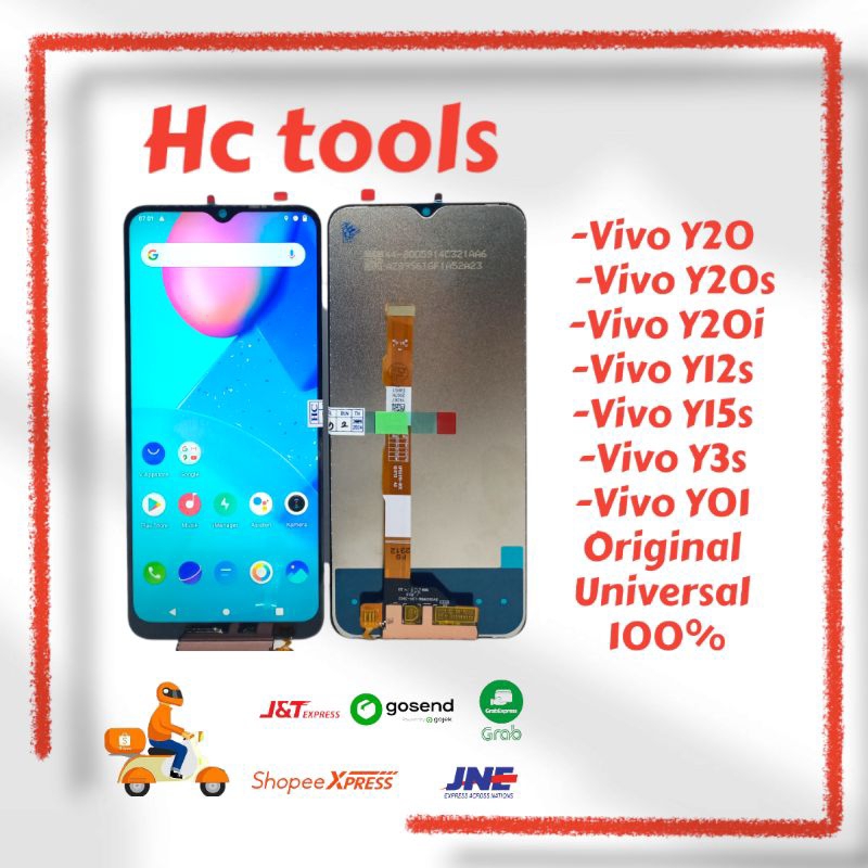 Jual LCD TOUCHSCREEN VIVO Y20 V2027/Y20S V2029/Y12S V2026/Y20i/Y15S/Y3S ...