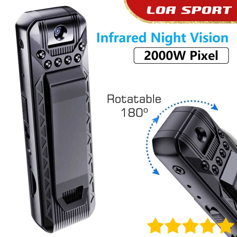 Jual Spy Camera Mini Saku Baju Full HD 1080P Rotating Lens Body Cam ...