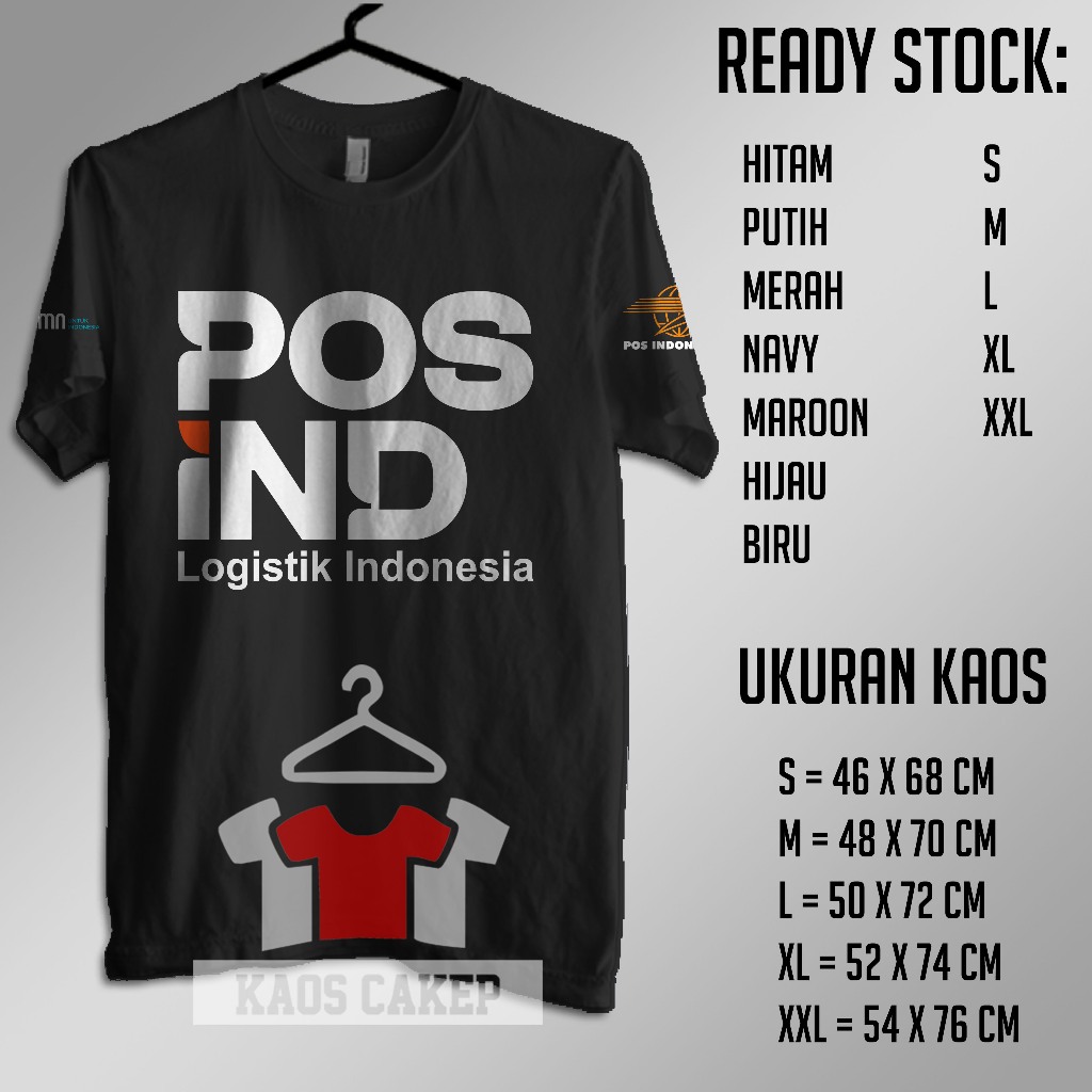 Jual Kaos POS IND Pos Indonesia Logistic BUMN Baju Perusahaan | Shopee ...