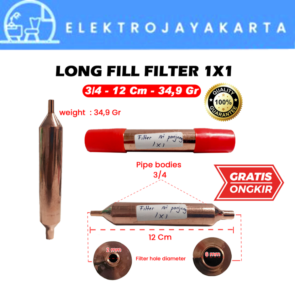 Jual Filter Isi kulkas 1X1 Panjang (3/4 X 12 Cm ) | Shopee Indonesia