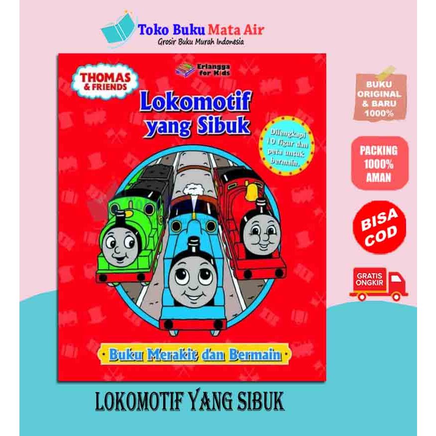 Jual BEST SELLER THOMAS & FRIENDS : LOKOMOTIF YANG SIBUK - ERLANGGA FOR KIDS | Shopee Indonesia