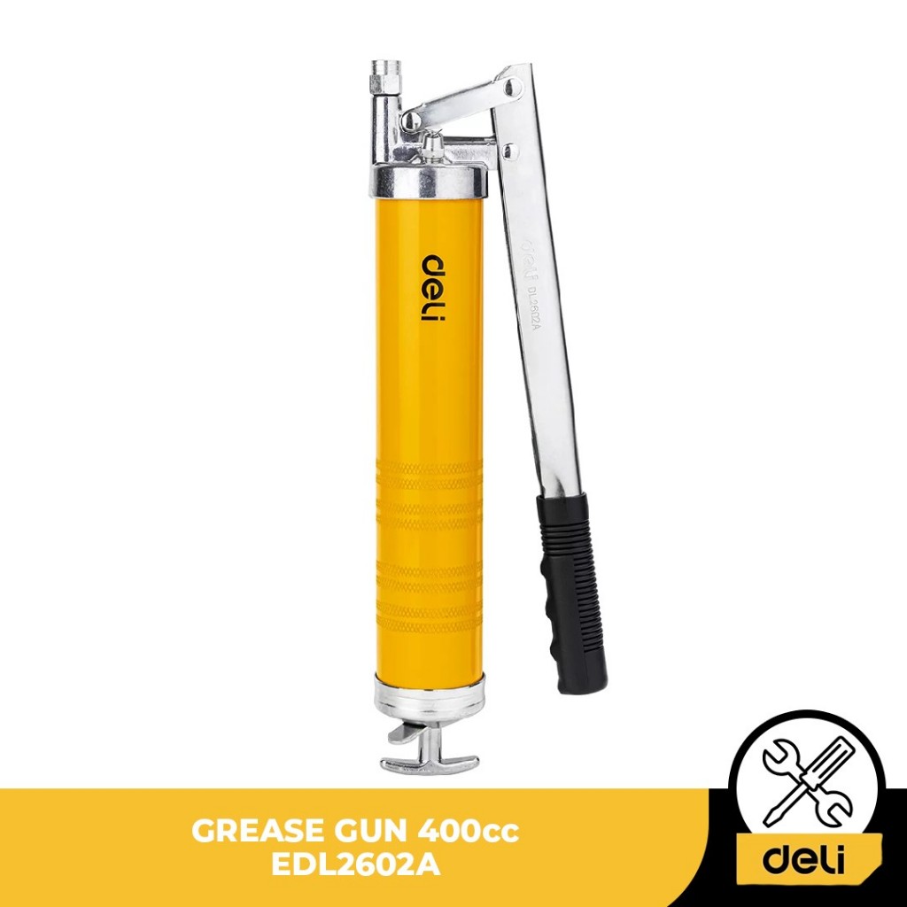Jual Pompa Gemuk Tangan 400cc Deli Grease Gun 400 cc 14 Oz 8000 Psi EDL2602A | Shopee Indonesia