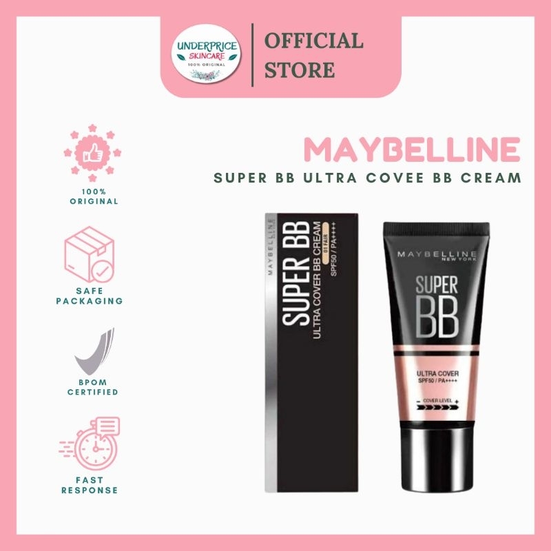 Jual MAYBELLINE New York Super BB Ultra Cover BB Cream SPF 50/PA ...