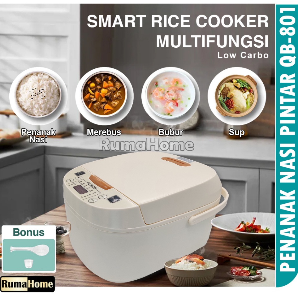 Jual Rice Cooker smart magic com 2L Fleco QB81 multi fungsi low carbo ...