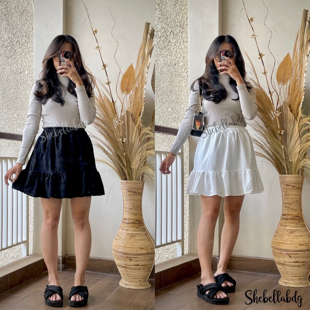 Jual [PREMIUM] SHEBELLA - Nara Mini Skirt Korean Japan Style Motif ...