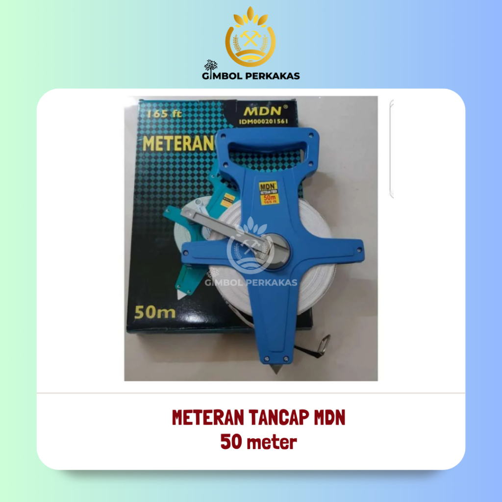 Jual Meteran Tancap 50M Meter Fiber Rol Gulung Tanam Tanah | Meteran ...