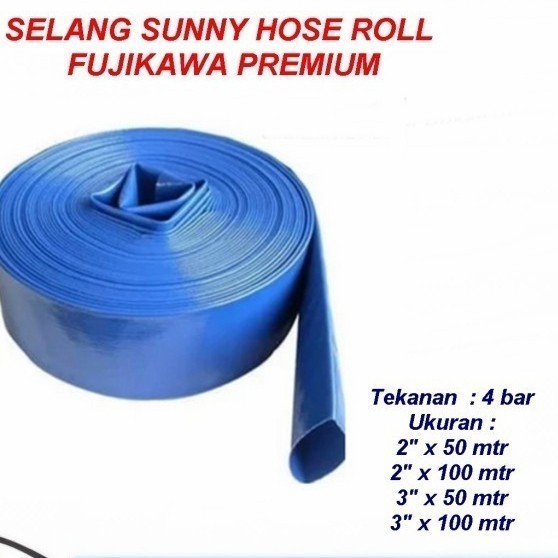 Jual SELANG LIPAT SUNNY HOSE 3" inch 100 meter 4 BAR irigasi buang ...