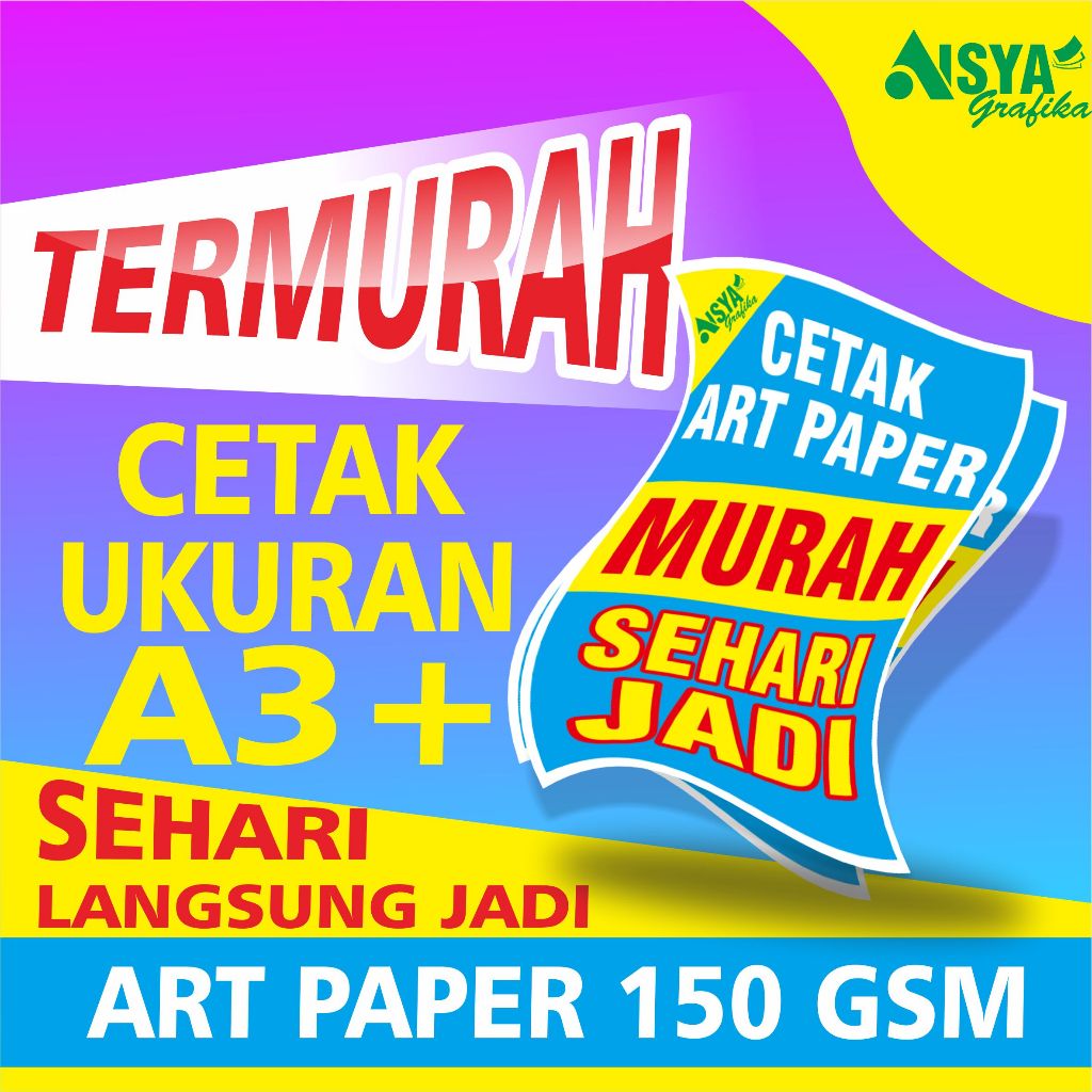 Jual CETAK A3+ ART PAPER 150 cetak brosur | pamflet art paper 150 gsm ...