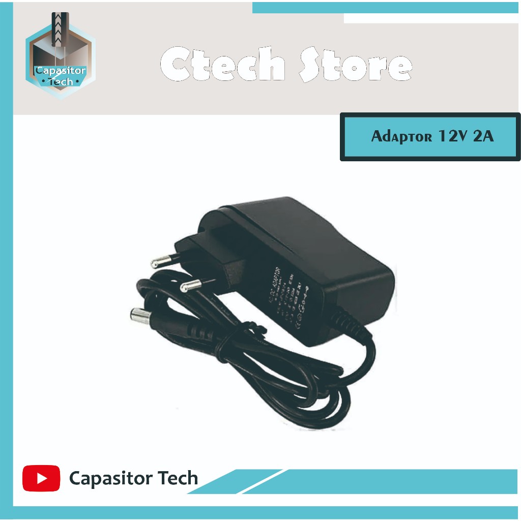 Jual Adaptor 12V 2A 24W Power Supply DC FOR ARDUINO UNO Neon Flex Modul ...